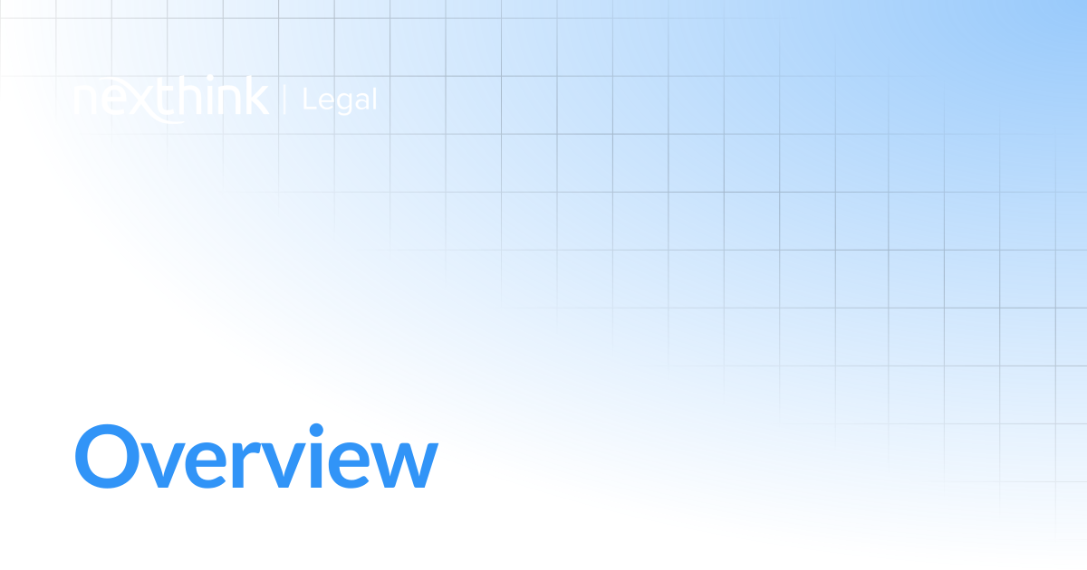 Overview | Legal Documentation
